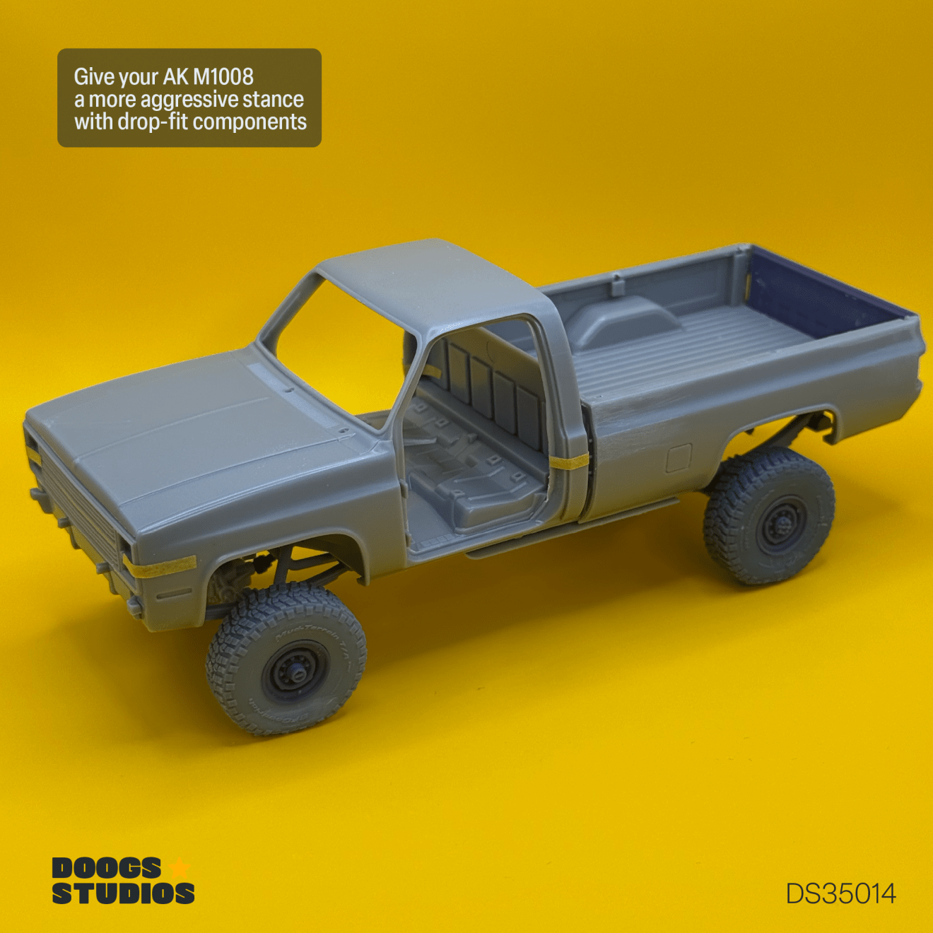 1/35 4″ M1008 GM Pickup Lift Kit (for AK Interactive) – Doogs Studios