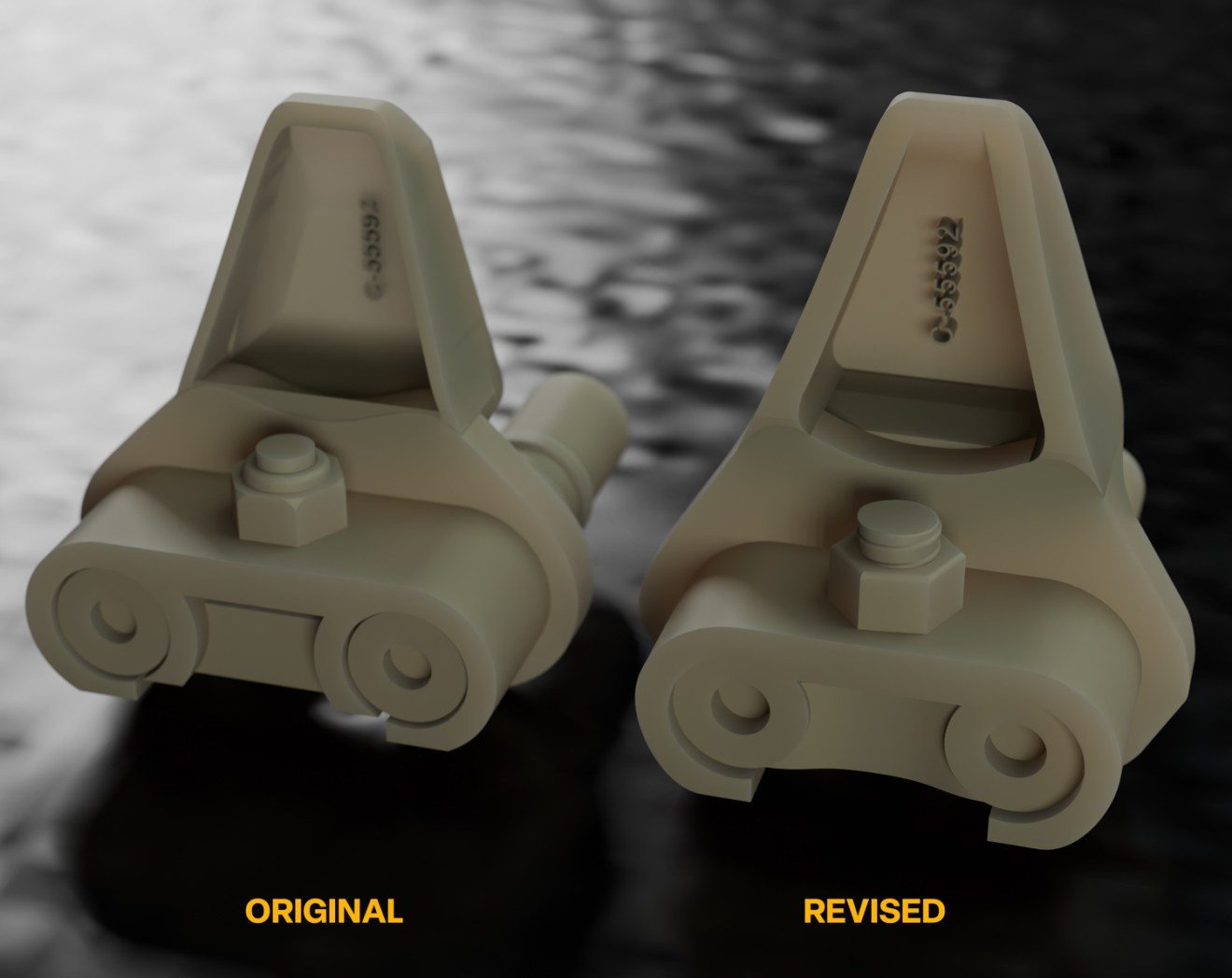 Updated 1/35 Sherman T54E1 & T49 Track Details and Changes