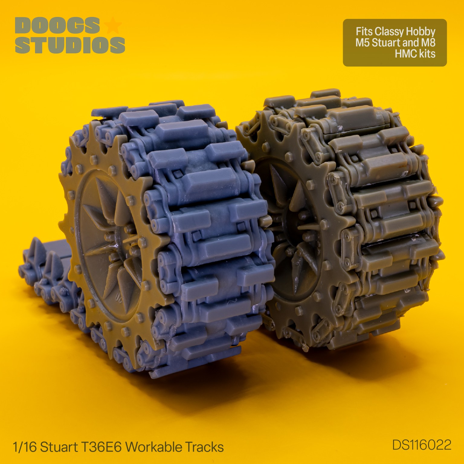 1/16 Stuart T36E6 Workable Tracks – Doogs Studios