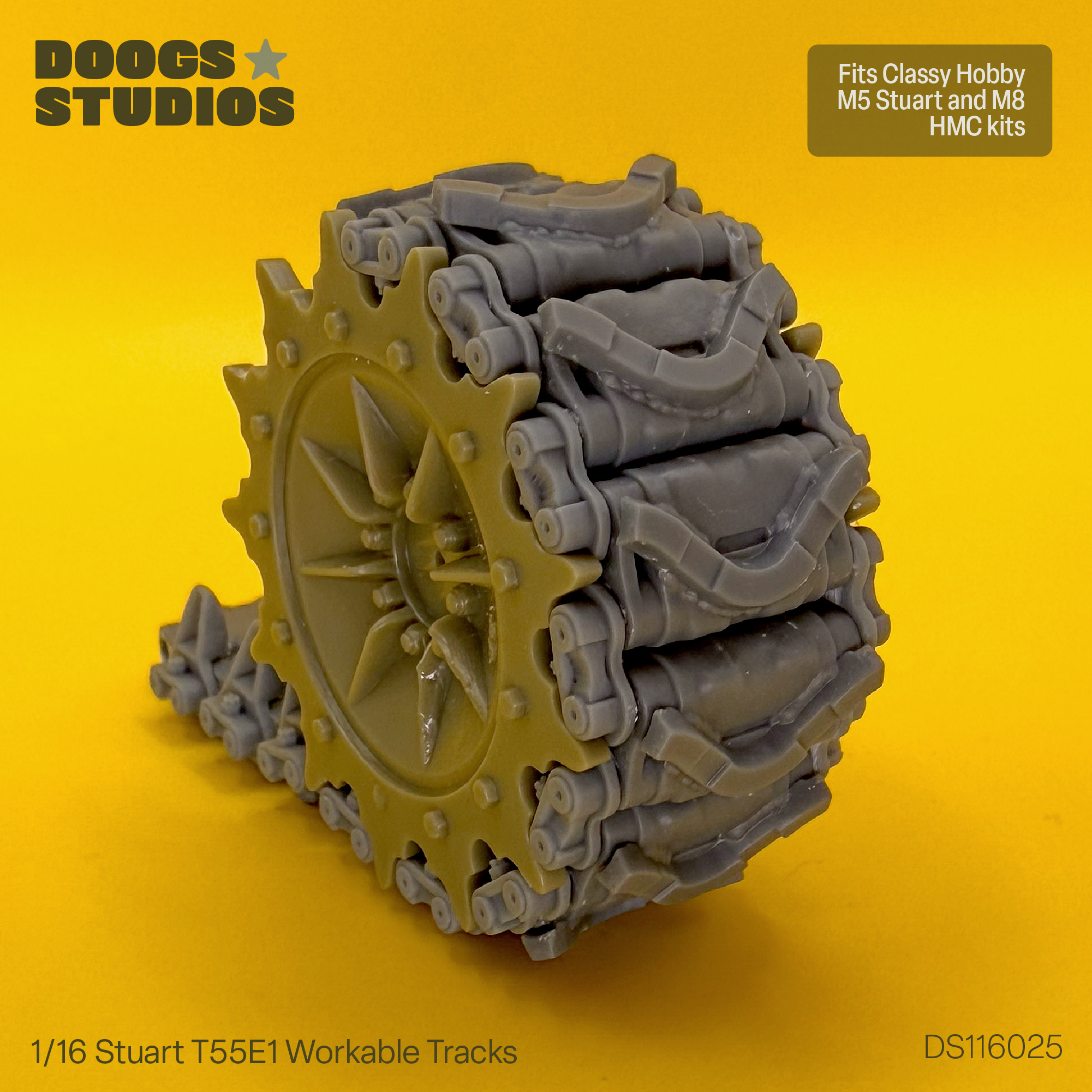 1/16 Stuart T55E1 Workable Tracks – Doogs Studios